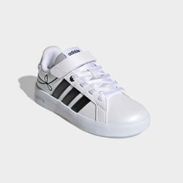 M&auml;dchen Sneaker "GRAND COURT 3.0 KIDS", adidas Sportswear, Gr. 31, schwarz-wei&szlig;, Synthetik, Schuhe, f&uuml;r Kinder & Jugendliche