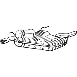 BOSAL Endschalld&auml;mpfer 215219 f&uuml;r SAAB