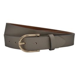 AnnaMatoni Damen Lederg&uuml;rtel "AnnaMatoni Damen Lederg&uuml;rtel Basic G&uuml;rtel 3cm breit echt Leder", grau, Gr. 95, 100% Leder, G&uuml;rtel