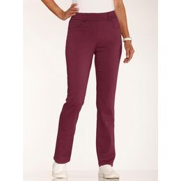 Classic Basics Damen High-waist-Jeans, rot, Gr. 38, unifarben, 81% Baumwolle, 17% Polyester, 2% Elasthan, Jeans