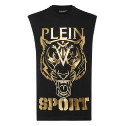 Plein Sport Herren T-Shirt "Tiger", schwarz, Gr. S, Obermaterial: 100% Baumwolle, Shirts