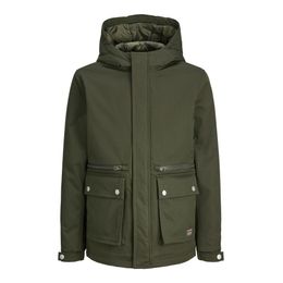 Jack & Jones Kinder Parka "JJEWOLF PARKA JACKET SN JNR"rosin, Gr. 176, JACK & JONES JUNIOR, unifarben, Web, Obermaterial: 100% Polyester, Jacken, Kunstfaser,