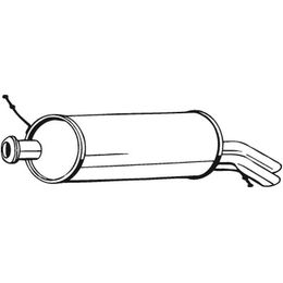 BOSAL Endschalld&auml;mpfer 135547 f&uuml;r Citro&euml;n