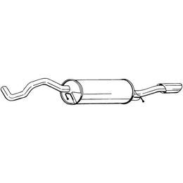 BOSAL Endschalld&auml;mpfer 282175 f&uuml;r Audi