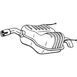 BOSAL Endschalld&auml;mpfer 185001 f&uuml;r Vaughall Fiat