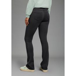 Arizona Damen Jeansjeggings "im 4 Way Stretch, Quer- und L&auml;ngselastisch, Bootcut"dunkelgrau washed, Gr. 38, unifarben, Denim/Jeans, Obermaterial: 57%
