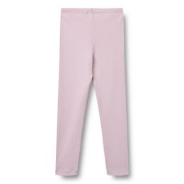 Wheat M&auml;dchen Stoffhose "Wheat Rippstrick-Jersey-Leggings Jules"lavender, Gr. 110, unifarben, 96% Baumwolle (Bio), 4% Elasthan, Hosen
