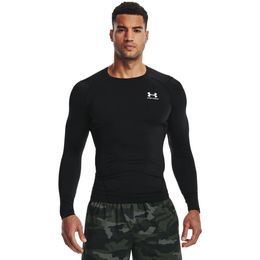 Under Armour Herren Trainingsshirt "UA HG ARMOUR COMP LONG SLEEVE", schwarz, Gr. S, Obermaterial: 84% Polyester, 16% Elasthan, Shirts,