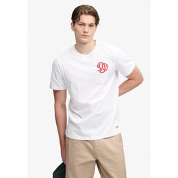 Superdry Herren Rundhalsshirt "Sd&co Neon Relaxed Tee", wei&szlig;, Gr. M, bedruckt, Single Jersey, Obermaterial: 100% Baumwolle, Shirts, Baumwolle,