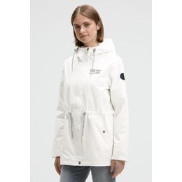 SOCCX Damen Funktionsjacke, wei&szlig;, Gr. XXXL, unifarben, Web, Material: 55% Baumwolle, 45% Polyamid, Futter: 100% Polyester, Jacken, mit