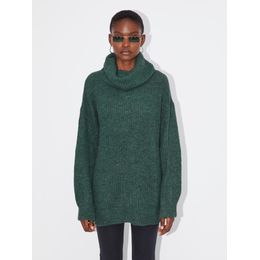 LEGER Damen Rollkragenpullover "Juna, LeGer by Lena Gercke", gr&uuml;n, Gr. 40, Obermaterial: 80% Baumwolle, 10% Polyester, 10% Viskose, Pullover