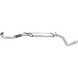 BOSAL Mittelschalld&auml;mpfer 290305 f&uuml;r Fiat