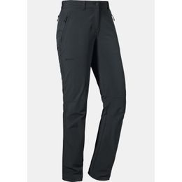 Sch&ouml;ffel SCH&Ouml;FFEL Damen Outdoorhose "Pants Engadin1", schwarz, Gr. 42, Oberstoff : 89% Nylon 11% Elasthan, Hosen