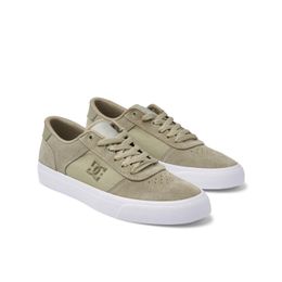 DC Shoes Herren Sneaker "Teknic", Gr. 10,5, beige, Obermaterial: Leder (Kuh) / Futter: Textil / Au&szlig;ensohle: Gummi., Schuhe