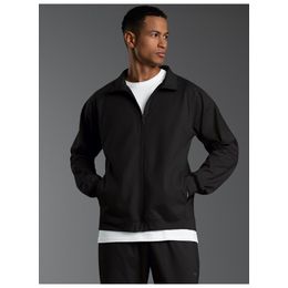 TRIGEMA Herren Trainingsjacke "TRIGEMA Raglanjacke", schwarz, Gr. S, Single Jersey, 100% Baumwolle, Jacken