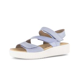 Gabor Damen Plateausandaletten "Plateau Sandale", Gr. 38, blau, Schuhe