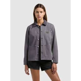 Khujo Damen Fieldjacket "SUZY", grau, Gr. M, unifarben, Twill, 100% Baumwolle, Jacken