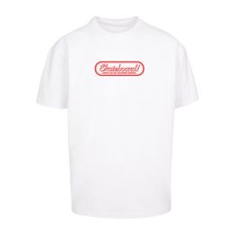 Merchcode Herren T-Shirt "Merchcode The Skateboard Magazin Logo Oversize Tee", wei&szlig;, Gr. S, bedruckt, 100% Baumwolle, Shirts