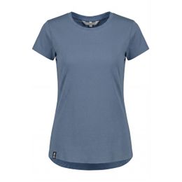 alife and kickin ALIFE & KICKIN Damen Rundhalsshirt, blau, Gr. L, 95% Viskose, 5% Elasthan, Shirts, leichtes T-Shirt mit Rundhals aus weichem Materialmix