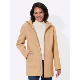 Casual Looks Damen Anorak, gelb, Gr. 50, unifarben, 85% Polyester, 15% Viskose, Jacken