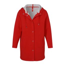 Via Appia Due Damen Sweatjacke "Via Appia Due Jacke", rot, Gr. 54, Obermaterial: 50% Polyester PES. 45% Viskose CV. 5% Elasthan EL., Sweatjacken,