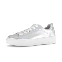 Gabor Damen Sneaker "Sneaker low", Gr. 38, silber, Schuhe