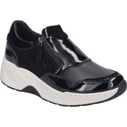 Josef Seibel Damen Sneaker "Lissi 04, schwarz", Gr. 37, schwarz, Obermaterial: 80% Rindsleder Leather cow. 20% Textilmaterial TEXMAT., Schuhe