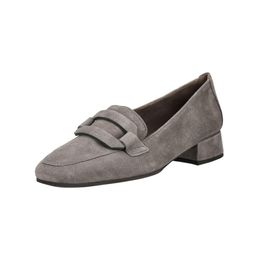 Gabor Damen Slipper "Gabor Slipper Veloursleder", Gr. 38,5, grau, Veloursleder, Schuhe