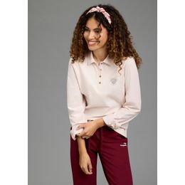 Kangaroos Damen Poloshirt, rosa, Gr. 52, Jersey, Obermaterial: 100% Baumwolle. Besatz: 100% Baumwolle, Shirts, aus Jersey, mit Drucke, k&ouml;rpernahe