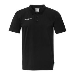 Uhlsport Herren Poloshirt "POLO SHIRT Essential", schwarz, Gr. M, Obermaterial: 100% Baumwolle CO(Bio)., Shirts
