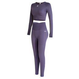 YEAZ Damen Sportanzug "Set LEGEND", lila, Gr. S, Obermaterial: 87% Nylon NY. 13% Elasthan EL., Sportanz&uuml;ge