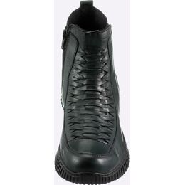 Gemini Damen Stiefelette, Gr. 39moos, Glattleder, Schuhe