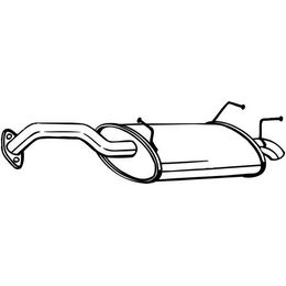 BOSAL Endschalld&auml;mpfer 145183 f&uuml;r NISSAN