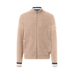 Maerz Muenchen Herren Strickjacke "Maerz Muenchen 569901 Strickjacke Herren Bekleidung", beige, Gr. 54, 100% Schurwolle, Strickjacken