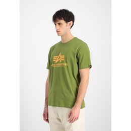 Herren T-Shirt "Basic T-Shirt BL", gr&uuml;n, Gr. XS, Alpha Industries, Obermaterial: 100% Baumwolle, Shirts