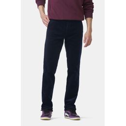 MEYER Herren Chinos "Bonn 2-3708", blau, Gr. 46, unifarben, 98% Baumwolle, 2% Elasthan, Hosen, aus softem Cord