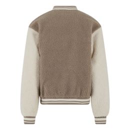 Urban Classics Herren Collegejacke "Urban Classics Teddy College Jacket", braun, Gr. 4XL, mehrfarbig, 100% Polyester, Jacken