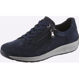 Casual Looks Damen Schn&uuml;rschuh, Gr. 39, blau, Veloursleder, Schuhe