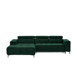 switch Ecksofa aus Mikrofaser Caro gr&uuml;n Ma&szlig;e (cm): B: 289 H: 93 T: 175.0 &raquo; H&ouml;ffner