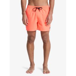 Quiksilver Herren Badeshorts "EVERYDAY VOLLEY 15", orange, Gr. S, kontrastfarbene Details, unifarben, Web, Polyester, Badehosen, unifarbene Optik,