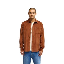 Quiksilver Herren Langarmhemd "Smoke Trail Cord", braun, Gr. XL, Obermaterial: 100% Baumwolle., Hemden