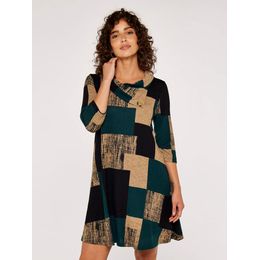 Apricot Damen Strickkleid "Swing Dress", gr&uuml;n, Gr. 36, Feinstrick, Obermaterial: 95% Polyester PES. 5% Elasthan EL., Kleider, mit Umschlagkragen
