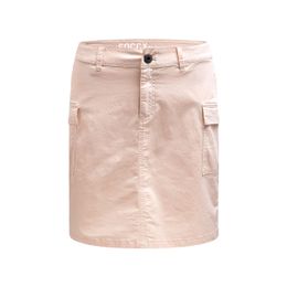 SOCCX Damen Cargorockmilky beige, Gr. XXL, unifarben, Popeline, Material: 98% Baumwolle, 2% Elasthan, R&ouml;cke, mit Taschen