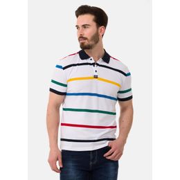 Cipo & Baxx CIPO & BAXX Herren T-Shirt "CT749", wei&szlig;, Gr. S, gestreift, Obermaterial: 100% Baumwolle CO., Shirts, gerade geschnitten