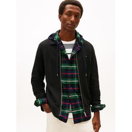 Tommy Hilfiger Herren Cardigan "SEASONAL STRUCTURE", schwarz, Gr. M, Strick, Obermaterial: 100% Baumwolle, Strickjacken, strukturiert, mit