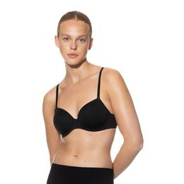 Mey Damen B&uuml;gel-BH "Joan", Gr. 70, schwarz, Single Jersey, Obermaterial: 87% Polyamid, 13% Elasthan, BHs, Kreuzband, Neckholder oder tr&auml;gerlos