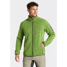 CMP Herren Strickfleecejacke "MAN JACKET", gr&uuml;n, Gr. 54, Strick, Obermaterial: 100% Polyester, Jacken, mit hochschlie&szlig;endem Kragen, atmungsaktiv,