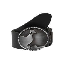 Damen Lederg&uuml;rtel "Wechselg&uuml;rtel", schwarz, Gr. 100, RETTUNGSRING G&Uuml;RTEL, B&uuml;ffelleder, G&uuml;rtel