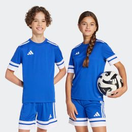 Jungen Fu&szlig;balltrikot "SQUADRA 25 KIDS TRIKOT", blau, Gr. 128, adidas Performance, Obermaterial: 100% Polyester, Trikots, f&uuml;r Kinder, mit