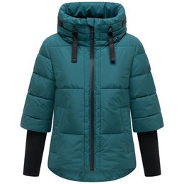Navahoo Damen Steppjacke "Lotusherz XIV", gr&uuml;n, Gr. L, Obermaterial: 100% Polyester. Innenfutter: 100% Polyester. Wattierung: 100% Polyester.